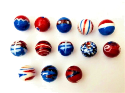 NEW- Rubix Handmade glass marbles 16mm-Traditional Children's Game ...