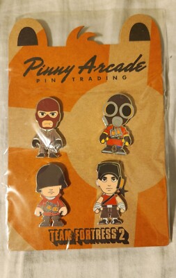Pinny Penny Arcade PAX 2015 TF2 Pin Set Team Fortress 2 Scout Pyro ...