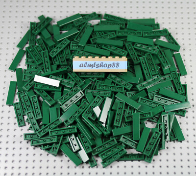 LEGO - 1x4 Tiles Dark Green - Smooth Finishing Plate Thin Flat Floor ...