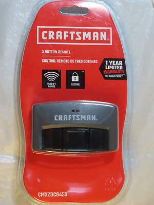 CRAFTSMAN 3 BUTTON REMOTE CONTROL CMXZDCG453 BRAND NEW, SEALED ...