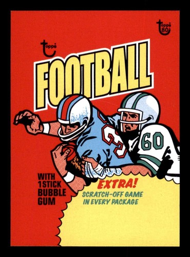 2018 Topps 80th Anniversary Wrapper Art #66 Football | eBay