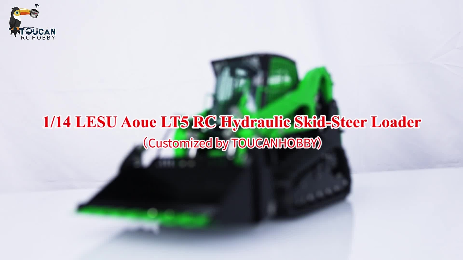 LESU Painted Metal Aoue LT5 1/14 Tracked Skid-Steer Hydraulic RC Loader ...