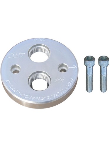 Clear View Filtration Chevy Block Adapter Kit. -12 Orb Inlet & Outlet ...