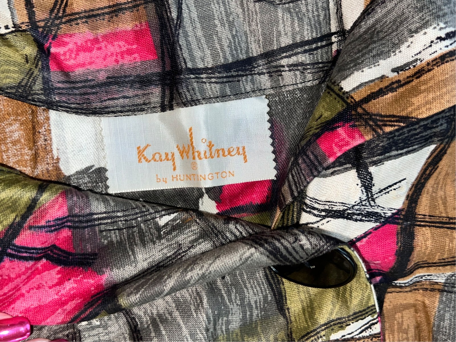 1950S VINTAGE DRESS - KAY WHITNEY BY HUNTINGTON - Gem