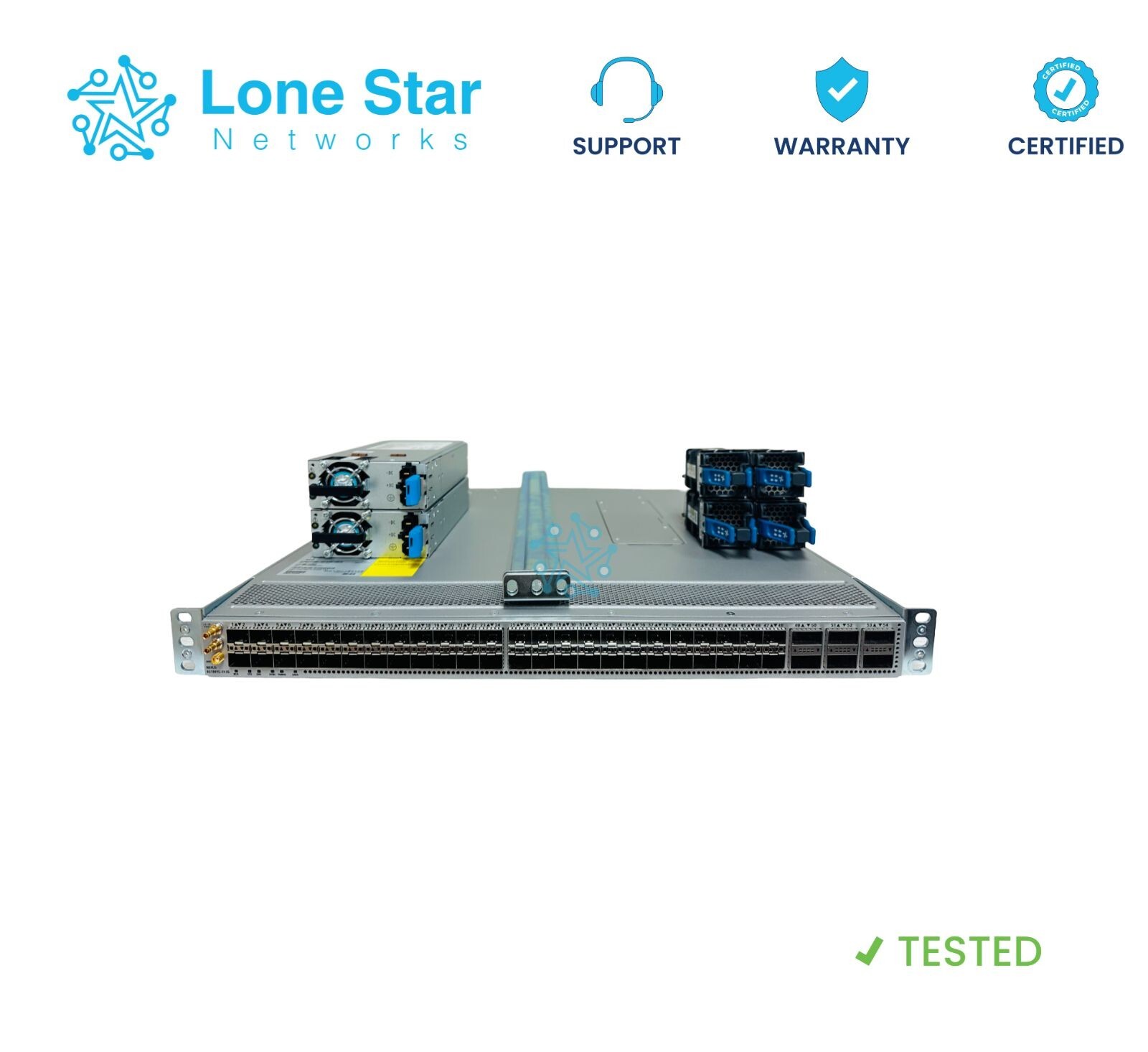 Cisco Nexus N9K-C93180YC-FX3 9300 48p 1/10/25G, 6p 40/100G, MACsec ...