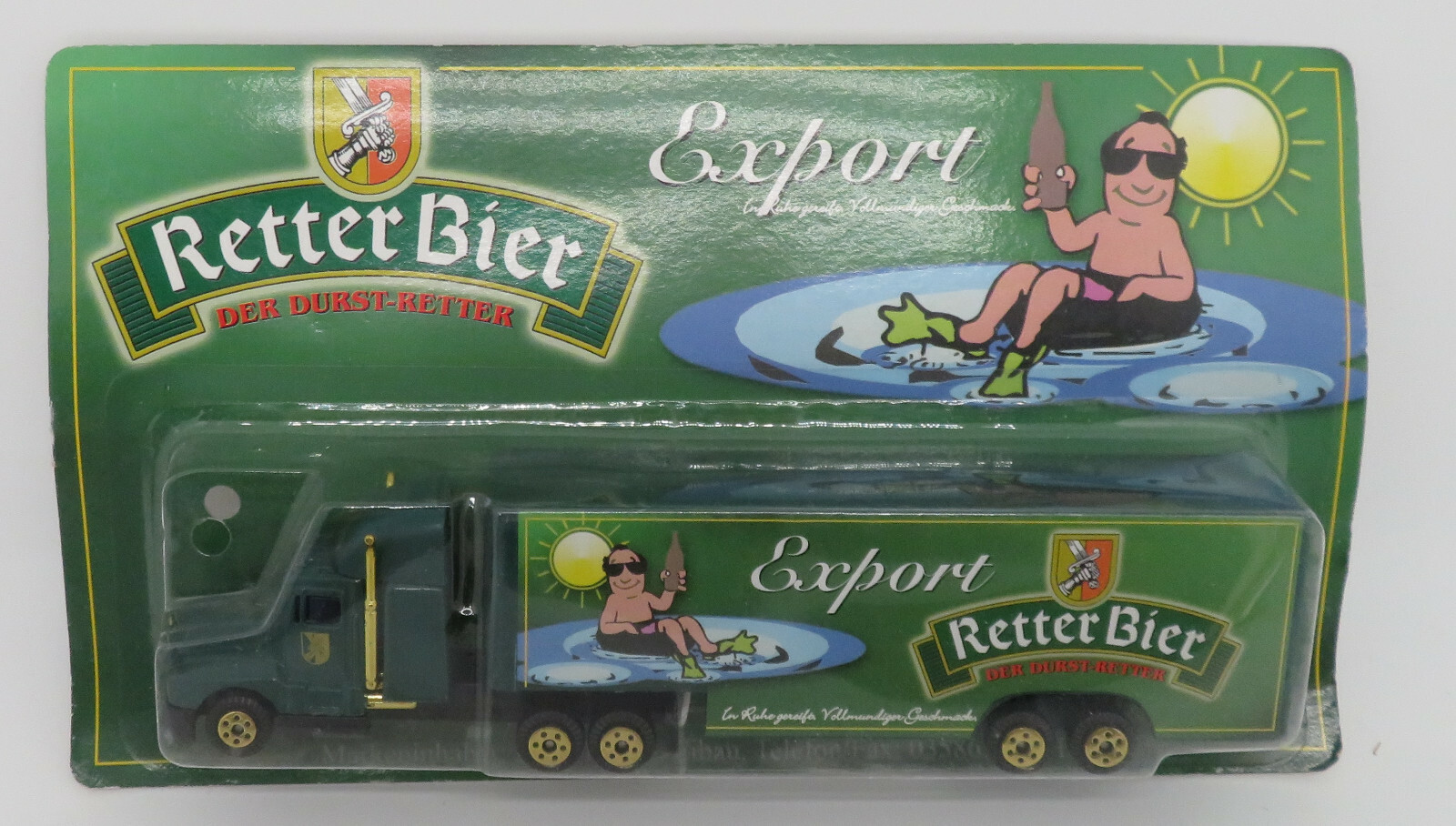 GRELL Ho 1/87 Truck Trailer Mack Auflieger Retter Bier Beer Box | eBay