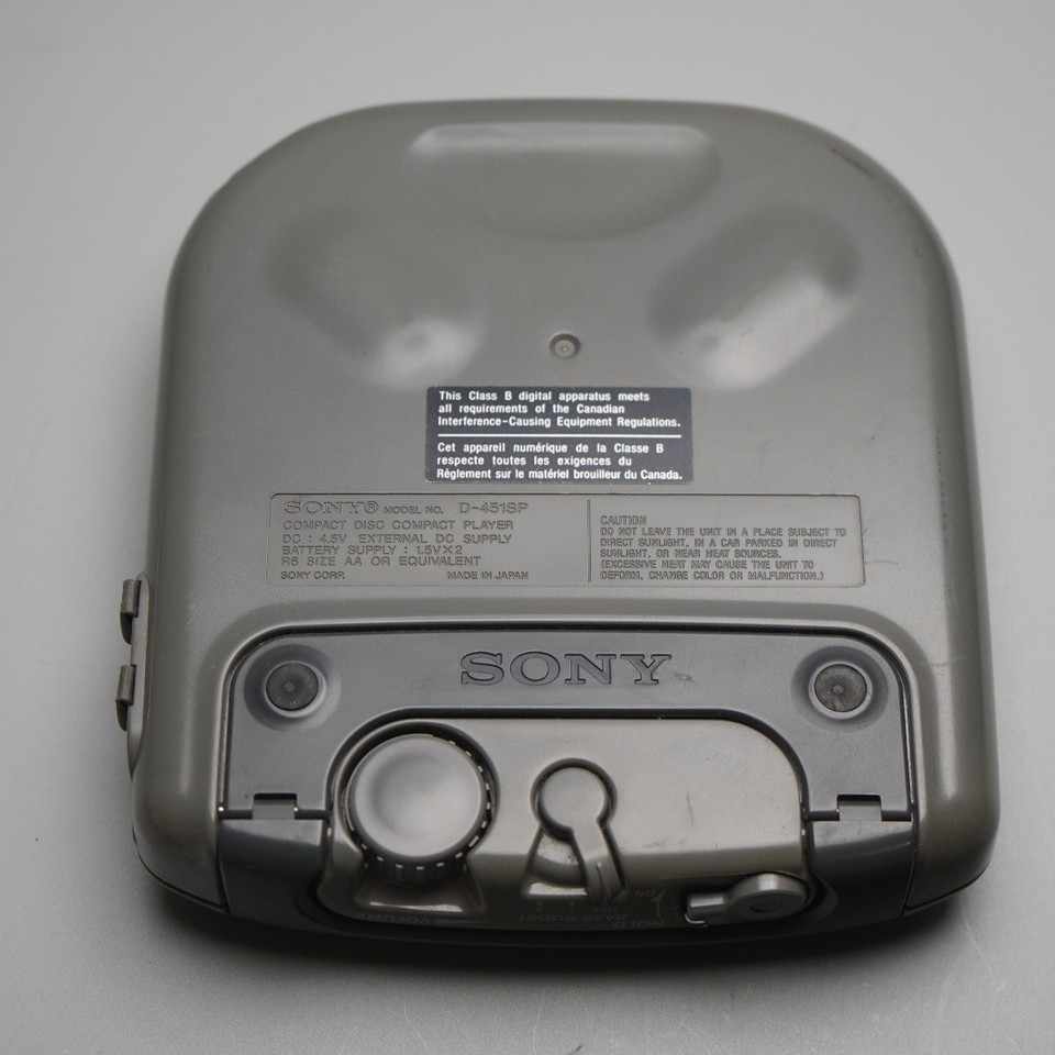 Sony Discman D-451SP Sports ESP Portable CD Player Yellow 1bit DAC | eBay