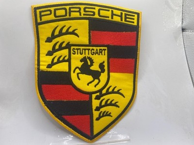 PORSCHE NEW EMBROIDERED COMPANY IRON ON JACKET NAME PATCH TAG 8t X 6-1 ...