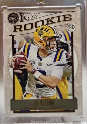 JOE BURROW ROOKIE CARD CINCINNATI BENGALS 2020 Panini LEGACY Joe Burrow ...