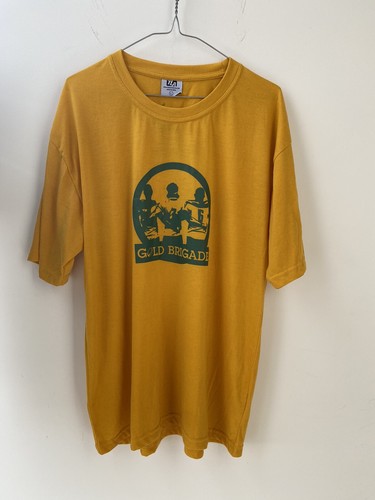 Wallabies T-shirt Gold Brigade Large Yellow Shirt Men's Tee Rugby ...