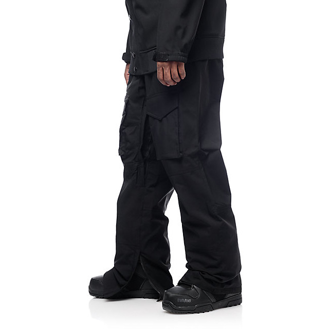Neff Gnargo Cargo Snowboard Ski Pants Black L 10 K Waterproof ...