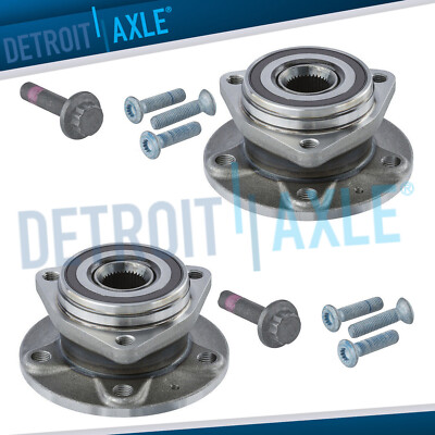 Pair Front Wheel Bearing Hubs Assembly for Golf GTI Jetta Tiguan A3 TT ...