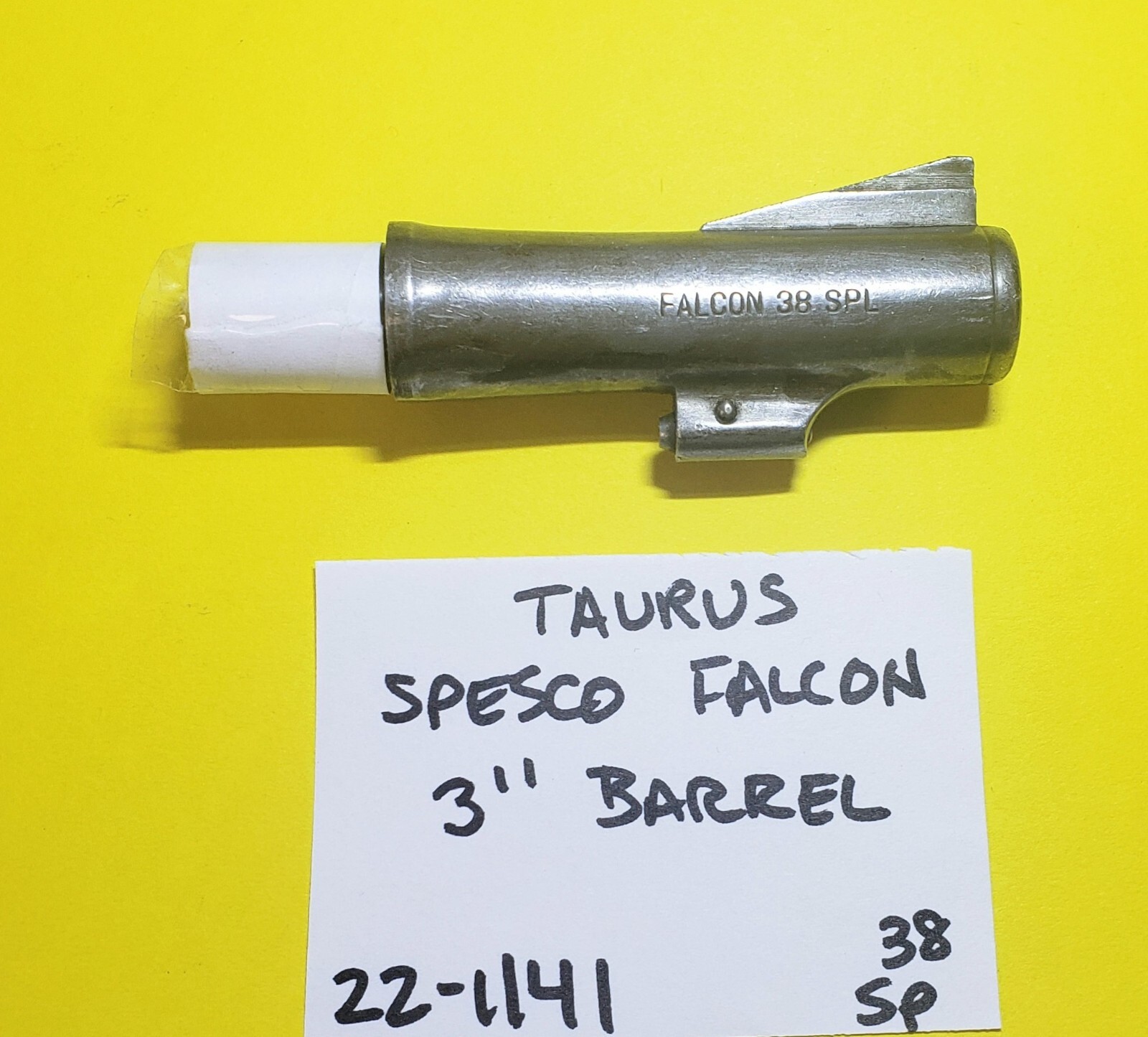 Taurus Spesco 'Falcon' 38 spl Barrel 3" Gun Parts #22-1141 | eBay