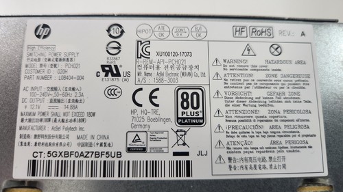 HP 180 Watts Switching Power Supply PCH021 L08404-004 | eBay