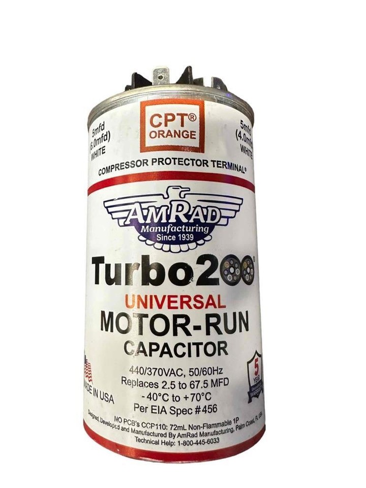 NEW Mars Turbo 200 Universal Moto Run Capacitor 12200 64800920012 | eBay