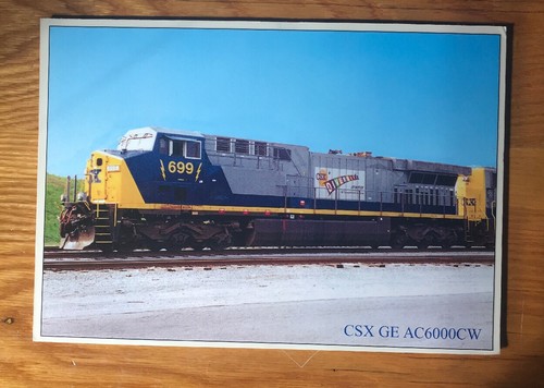 CSX GE AC6000CW Engine Picture Foam Backer 15” X 10.5” | eBay