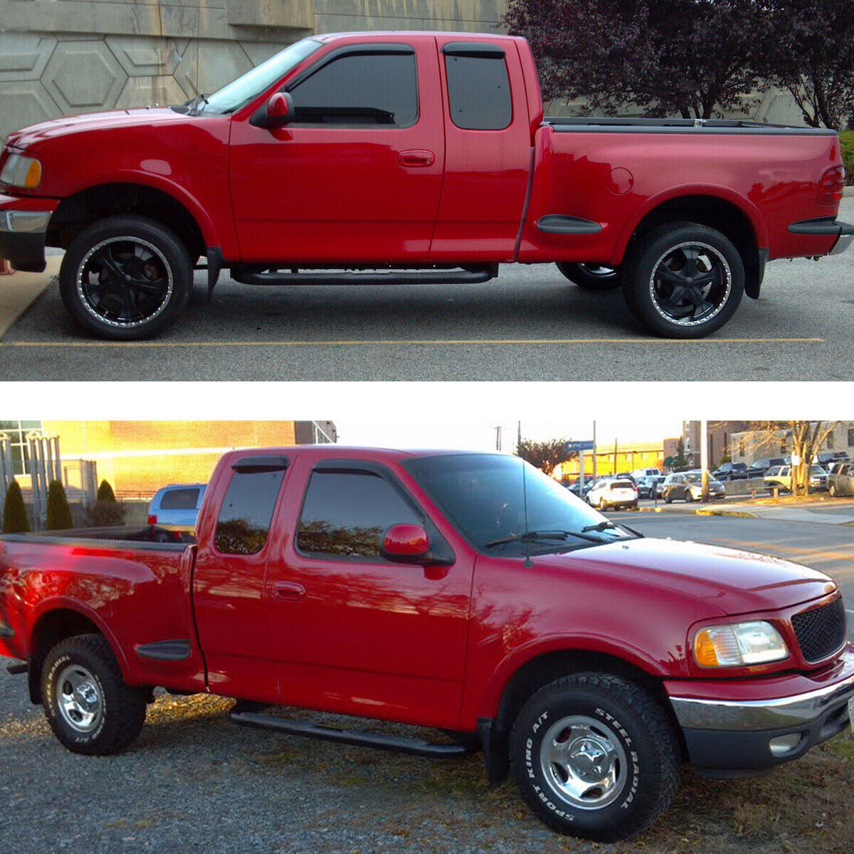 Window Vent Visor Rain Guard for 97-03 Ford F-150 & 97-99 F-250 Light ...