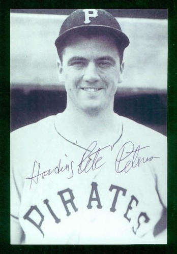 #1020, 4" x 6" Photo Card, Signed-Autographed, Harding Peterson, Pitts ...