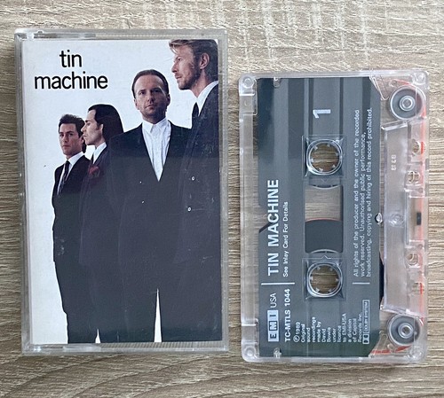 TIN MACHINE Tin Machine (1989) EMI USA 14 Track Cassette TC-MTLS 104 ...