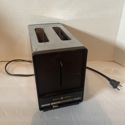 Vintage GE General Electric Toaster Chrome Tested Works Missing Knob ...