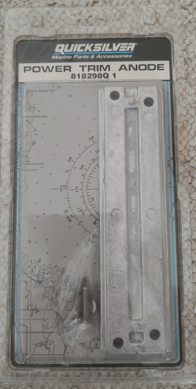 NEW Genuine OEM Mercury Quicksilver POWER TRIM ANODE PLATE 818298Q 1 ...