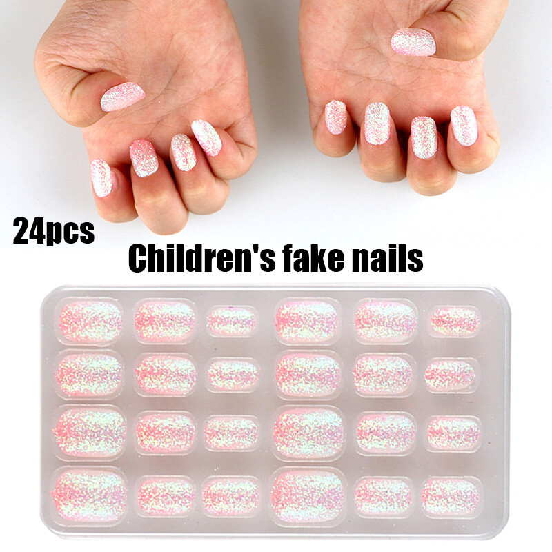Nails For 12 Year Olds 24 Pieces Kids Press On Nails Grils Children
