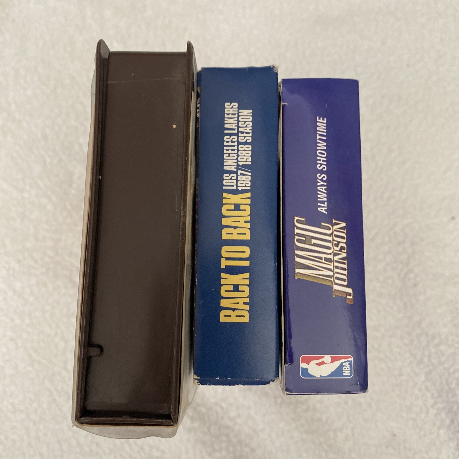 NBA Los Angeles LAKERS “1987 World Champs” & “Back To Back” + MJ VHS ...