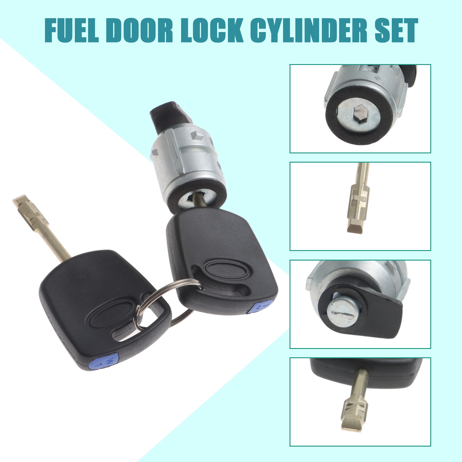 Fuel Tank Cap Lock Cylinder with 2 keys for Ford Transit Connect 2010 ...