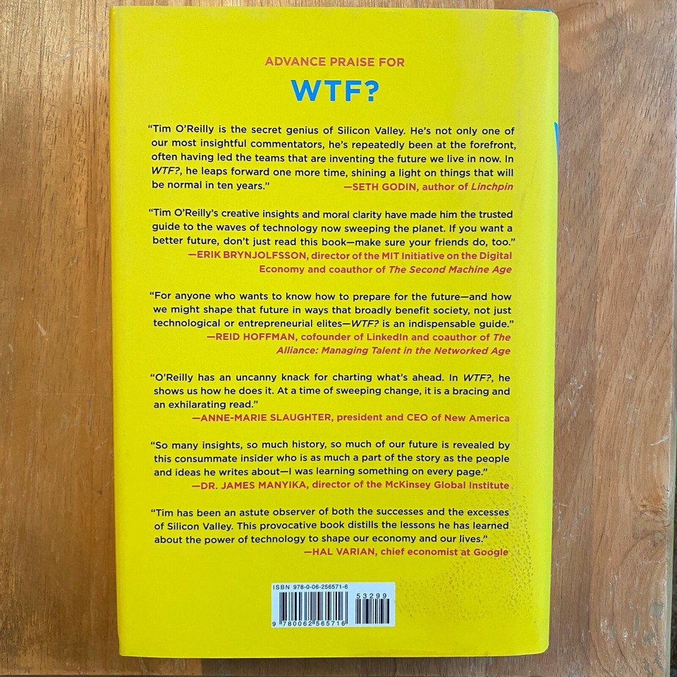 WTF?: What's the Future and Why It's Up to Us (O'Reilly, 2017 ...