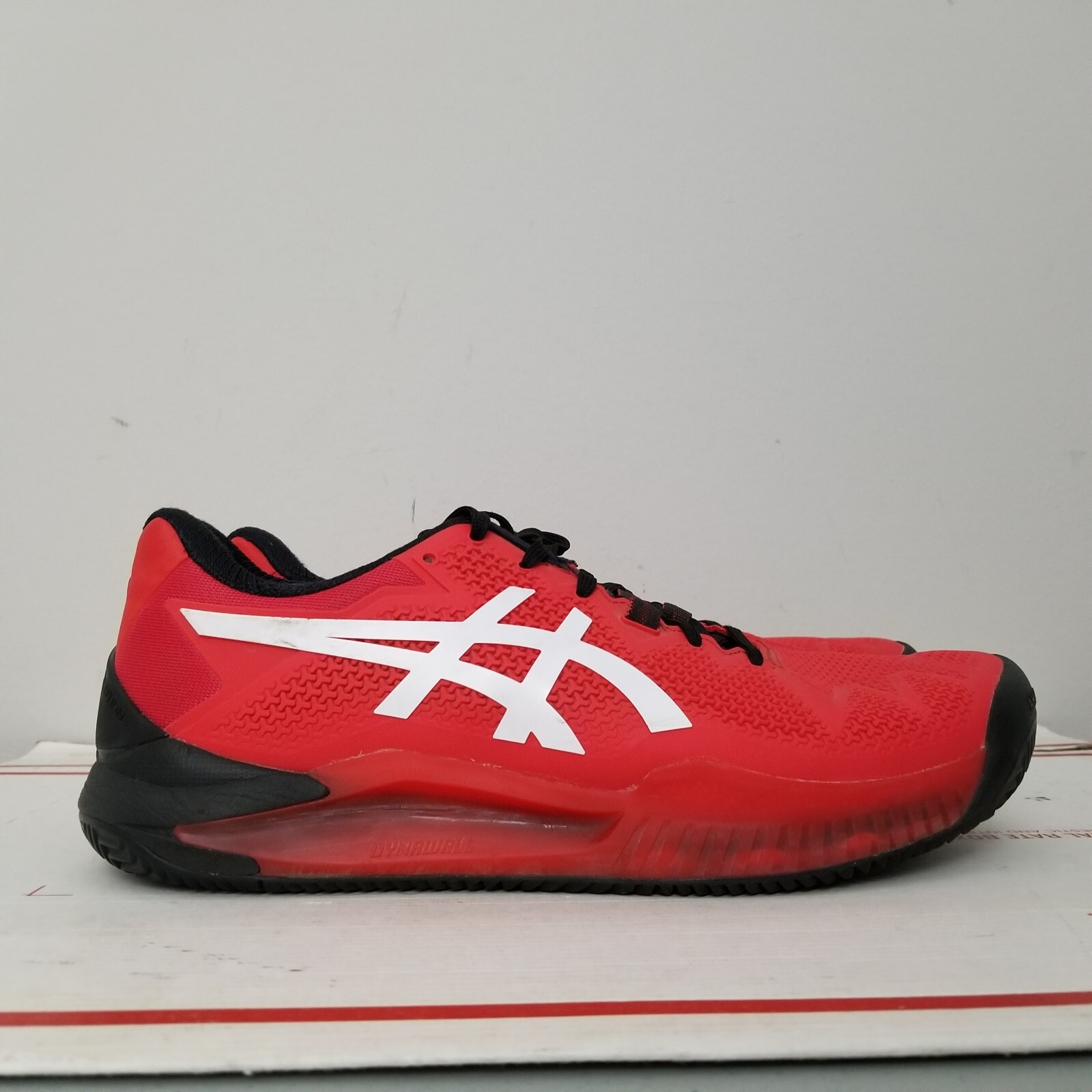 Asics Gel Resolution 8 Clay Shoes Sneakers Red Black … - Gem