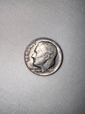1980 Roosevelt Dime, DD, Missing Letters Reverse Error Coin | eBay