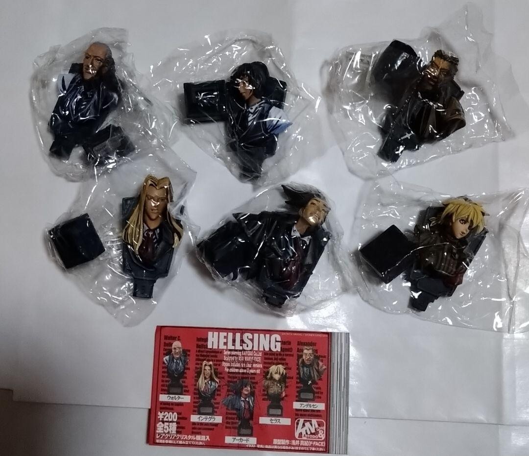 Kaiyodo K&M Hellsing Capsule Bust Figure Collection Complete Set of 6 | eBay