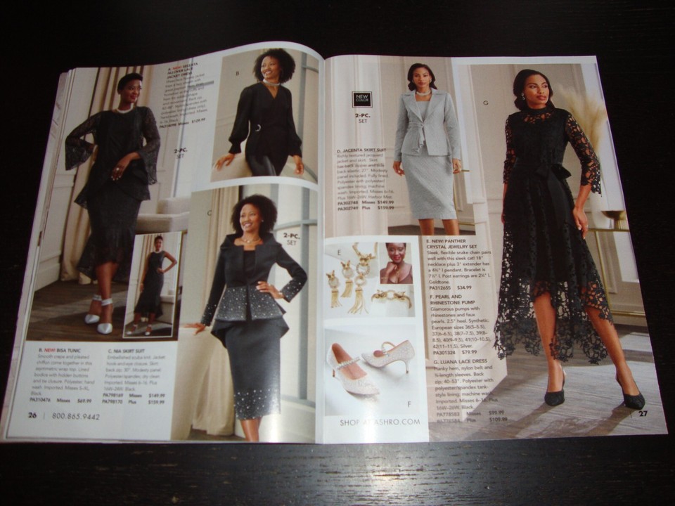 ASHRO Women's Fashion & Accessories CATALOG Fall 2024 - 100 Pages | eBay