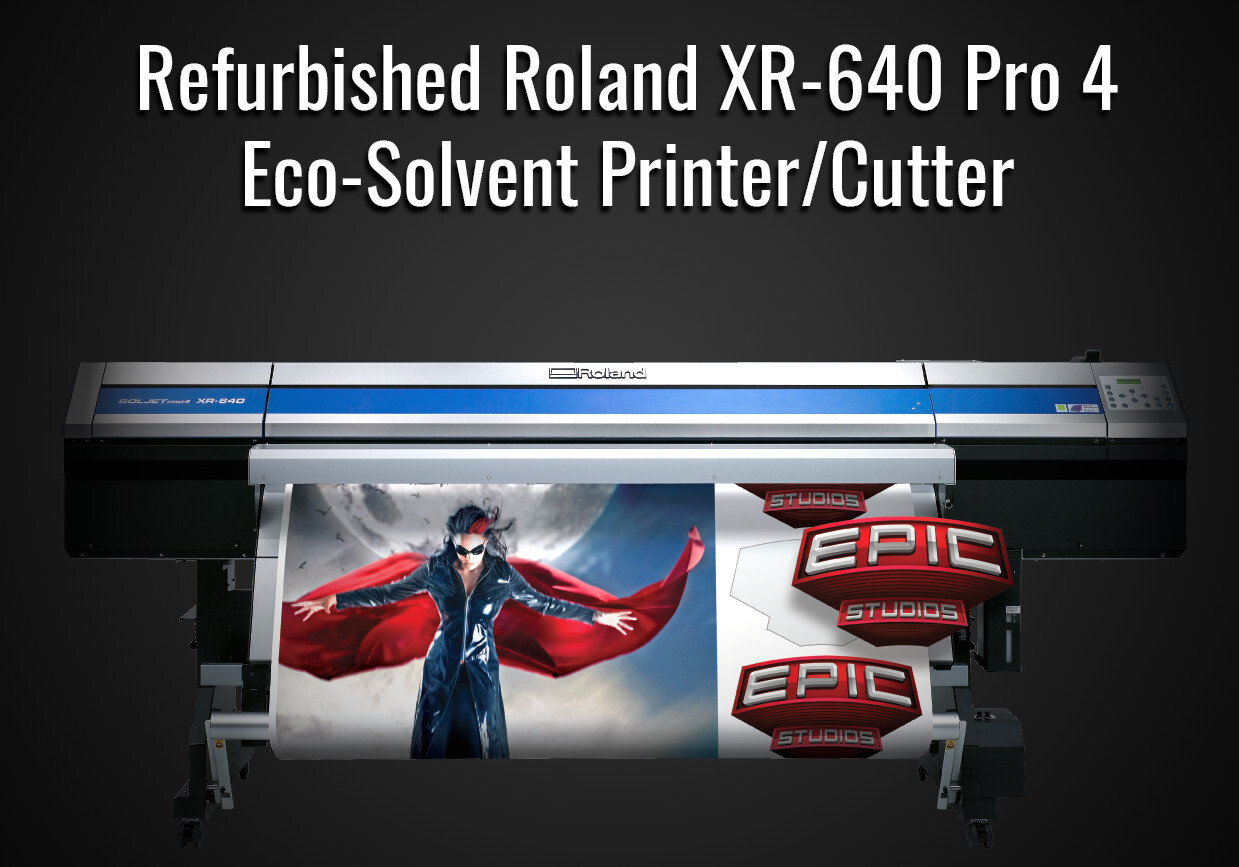 Refurbished Roland XR-640 Pro4 Eco-Solvent 64" Printer/Cutter | eBay