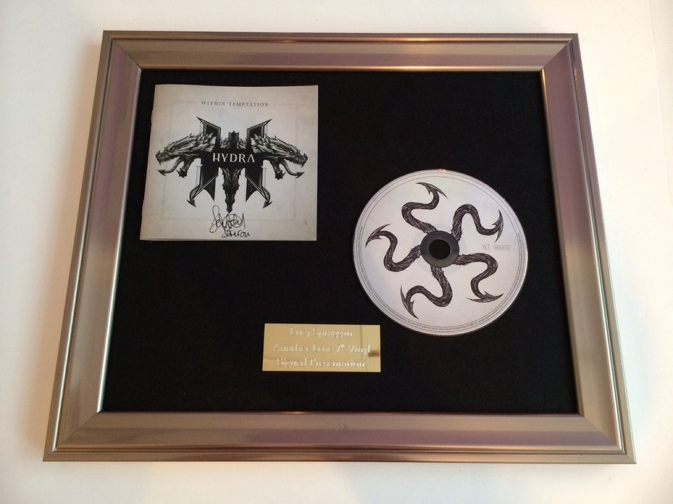 SIGNED/AUTOGRAPHED WITHIN TEMPTATION - HYDRA FRAMED CD PRESENTATION ...