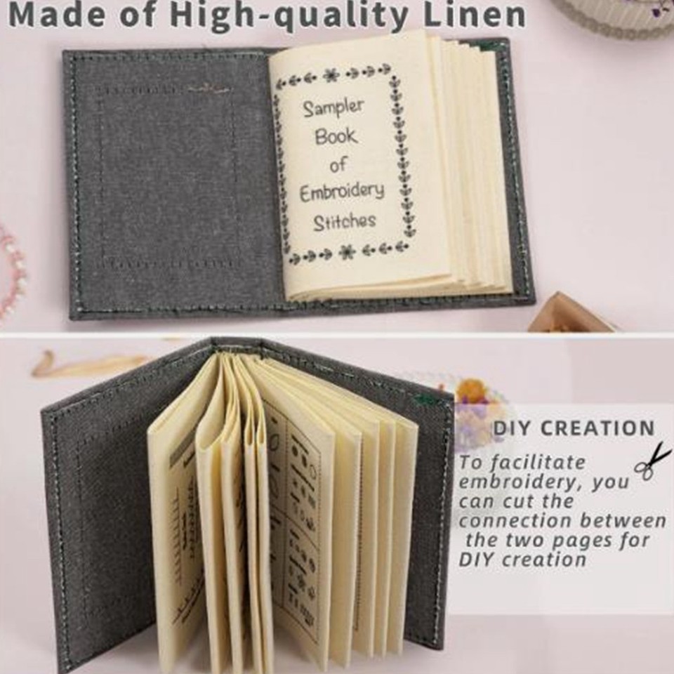 Embroidery Stitches Book High Density Linen Embroidery Books Stitch ...