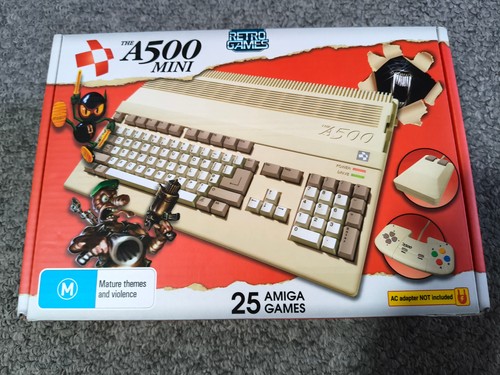 The A500 Mini Commodore Amiga Console Retro Games with Mouse Gamepad ...