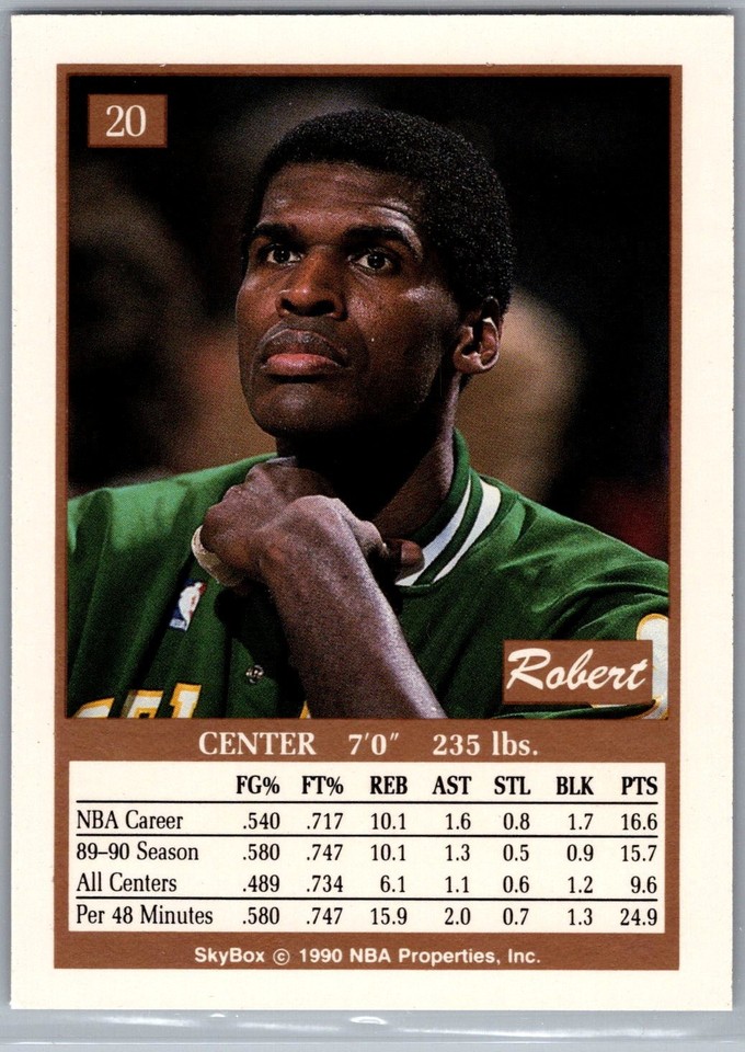 1990-91 SkyBox #20 Robert Parish Boston Celtics | eBay