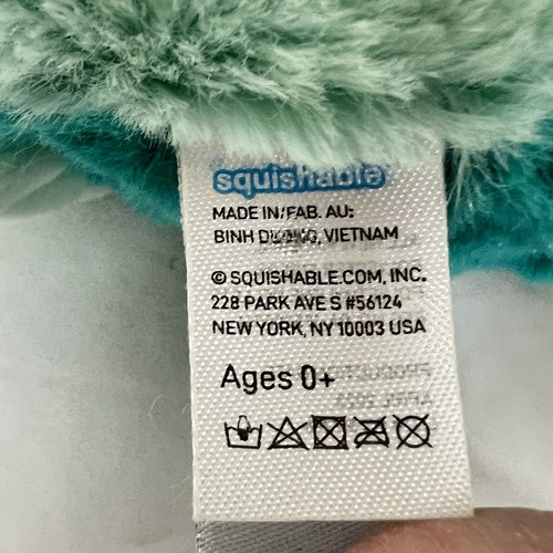 Squishable Blue Puffer Fish Plush Stuffed Animal Teal Snugglemi Snackers 8” | eBay