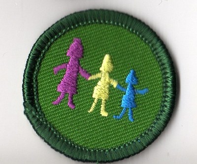 Retired Girl Scouts Junior Badge Patch~2000-2011~Across Generations | eBay