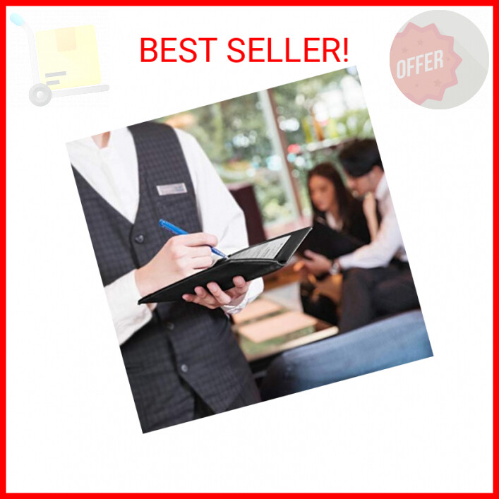 Mymazn Black Server Books for Waitress Book Waiter Book Server Booklet ...