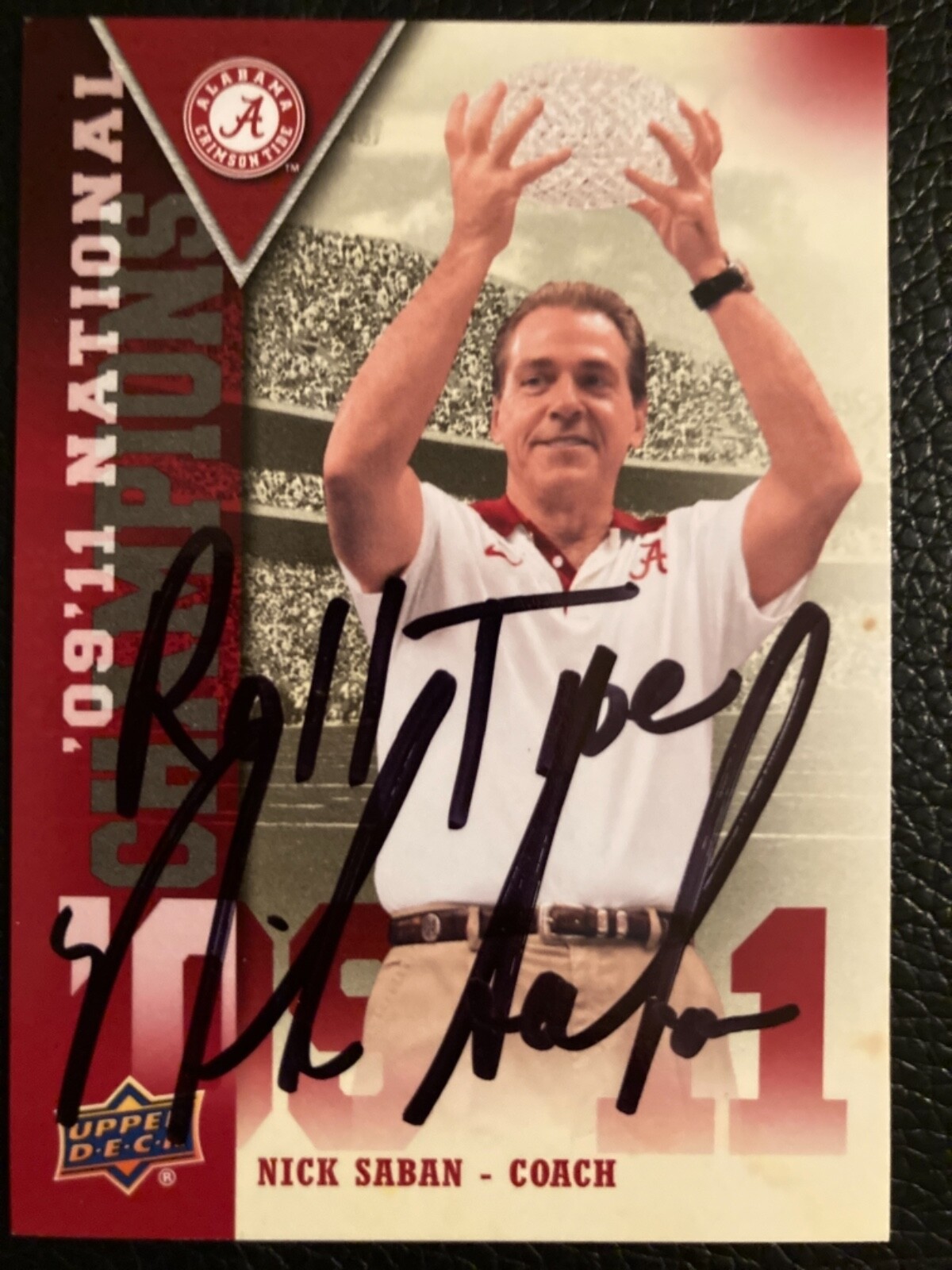 Nick Saban | Autographed Football Memorabilia & NCAA Merchandise