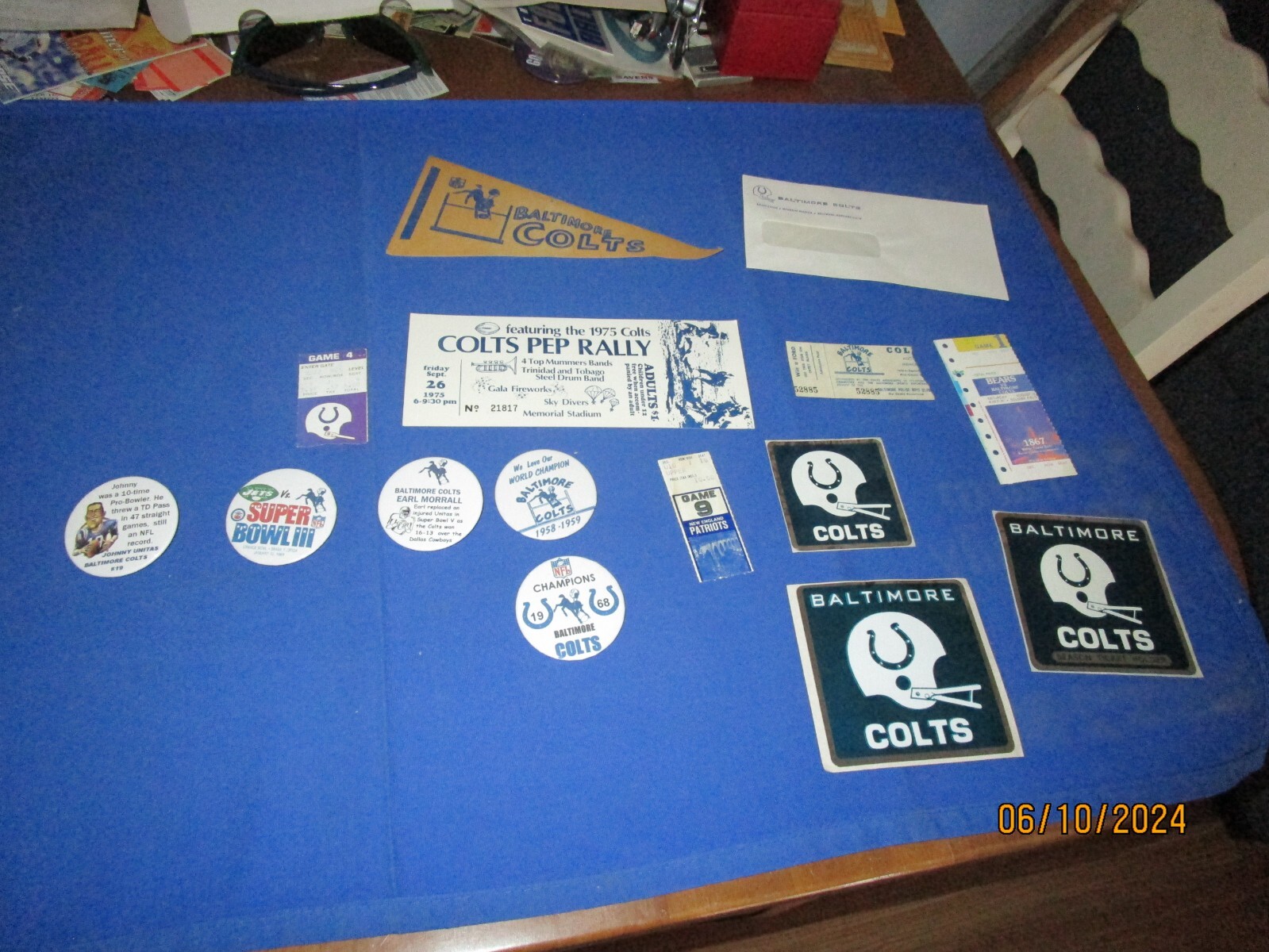 Vintage to Modern Baltimore Colts Football Memorabilia Lot - see ...