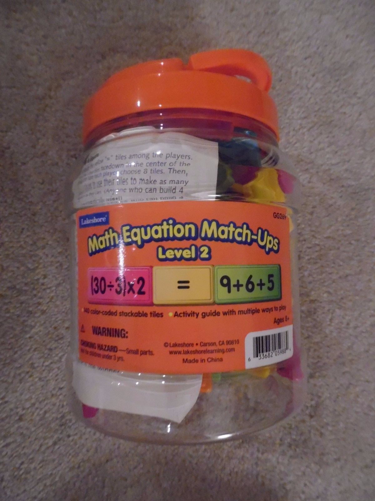 Lakeshore Rr291 Fractions Match-up Puzzles Homeschool Math Manipulative ...