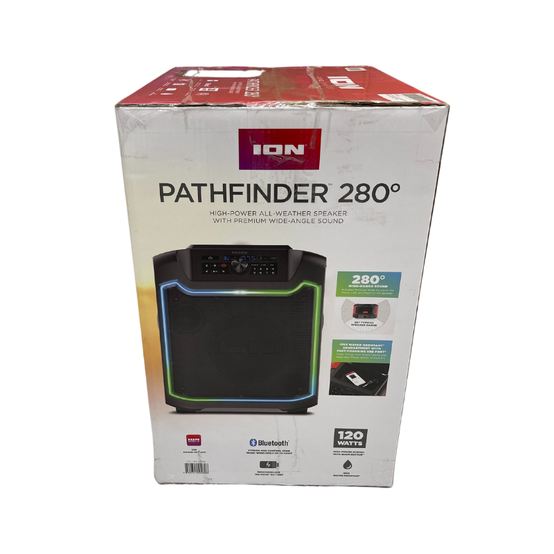 ION Pathfinder 280 120W Portable Wireless All-Weather Speaker - Black ...