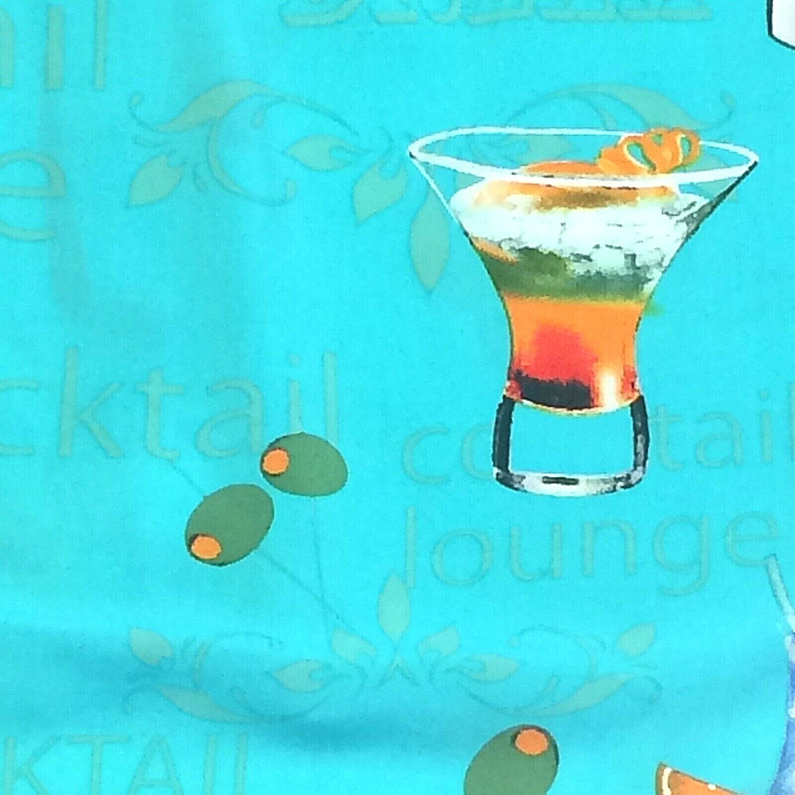 Junction West Mens Med Shirt Hawaiian Camp Cocktails Lounge Party ...
