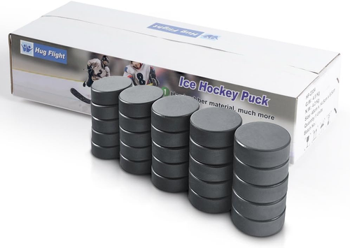 Hockey Pucks Bulk 25 Practice Pucks per Case Official New 7445043679616 ...