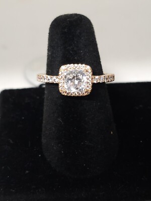 AUTHENTIC PANDORA CLASSIC SPARKLE HALO RING #188862C01-56 US SIZE 7.5 ...