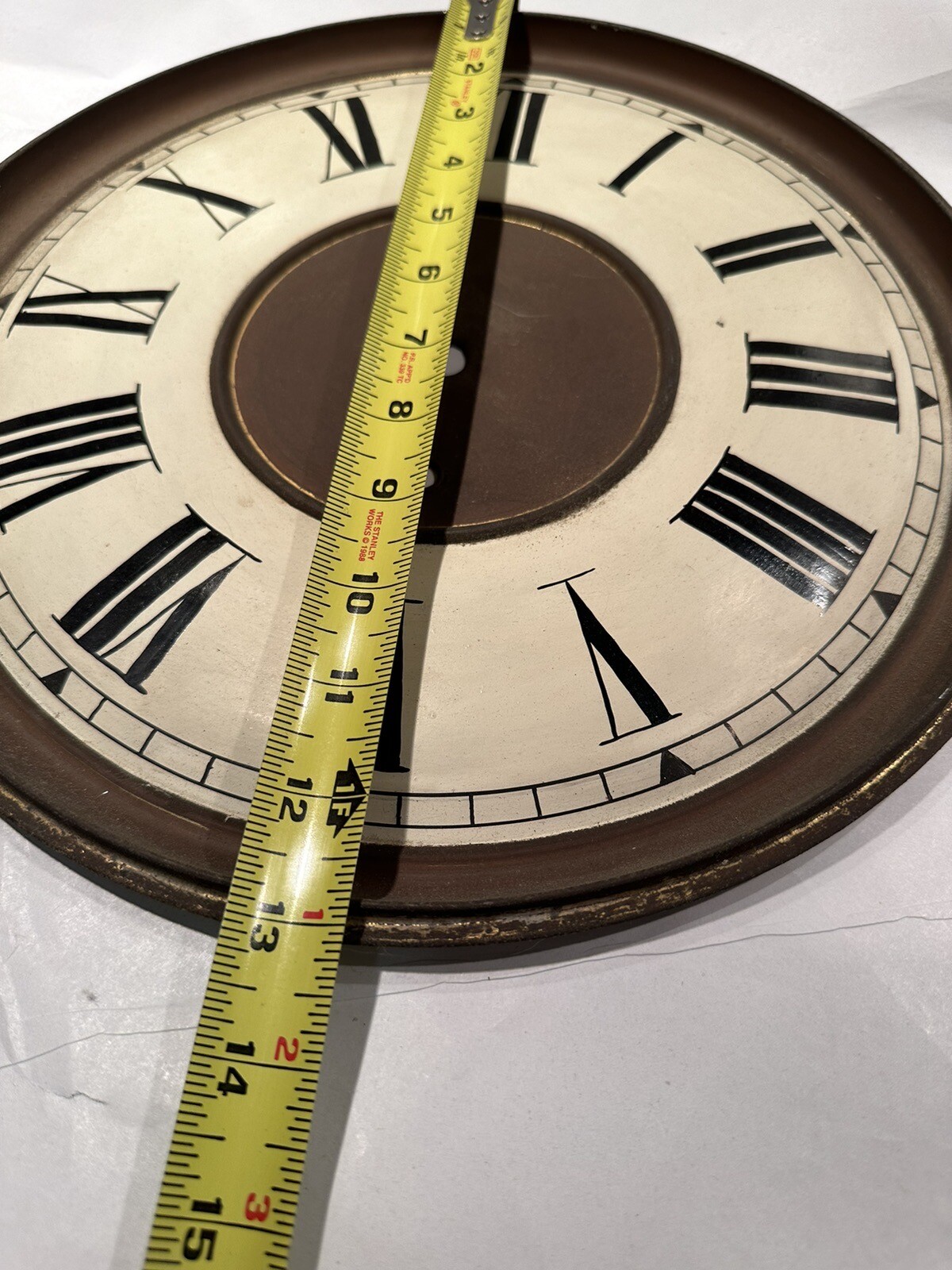 Large Antique E.N. Welch Regulator Wall Clock Dial | eBay