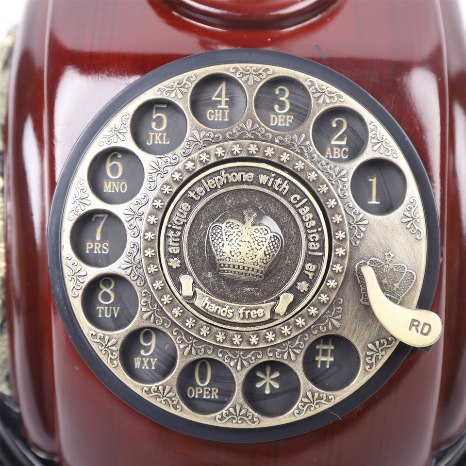 Vintage Rotary Dial Telephone Phone Working Vintage Retro Old Fashion ...
